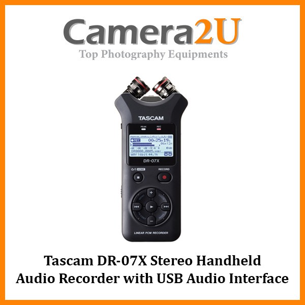 Tascam DR-07X Stereo Handheld Digital Audio Recorder with USB Audio Interface | Camera2u ...