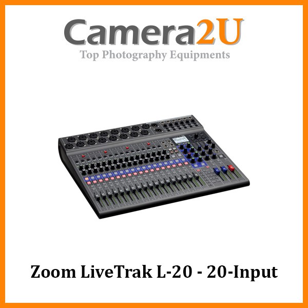 Zoom LiveTrak L-20 - 20-Input Digital Mixer & Multitrack Recorder ...