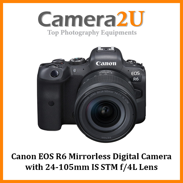 Canon EOS R6 Mirrorless Digital Camera with 24-105mm IS STM f/4-7.1L ...
