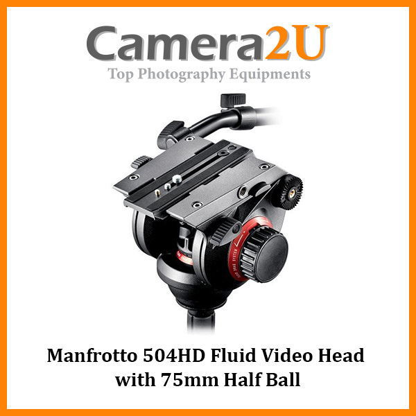 Manfrotto 504HD Fluid Video Head with 75mm Half Ball | Camera2u ...