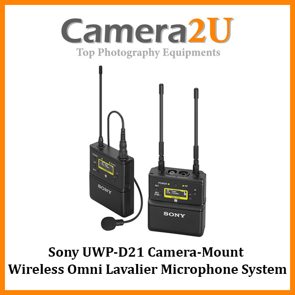 Sony UWP-D21 Camera-Mount Wireless Omni Lavalier Microphone System | Camera2u Malaysia Top ...