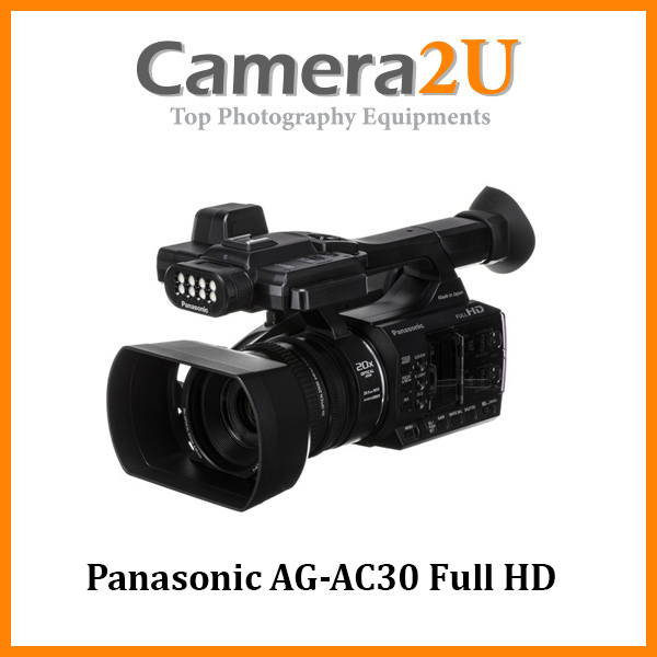 Panasonic AG-AC30 Full HD Camcorder with Touch Panel LCD Screen & Built ...