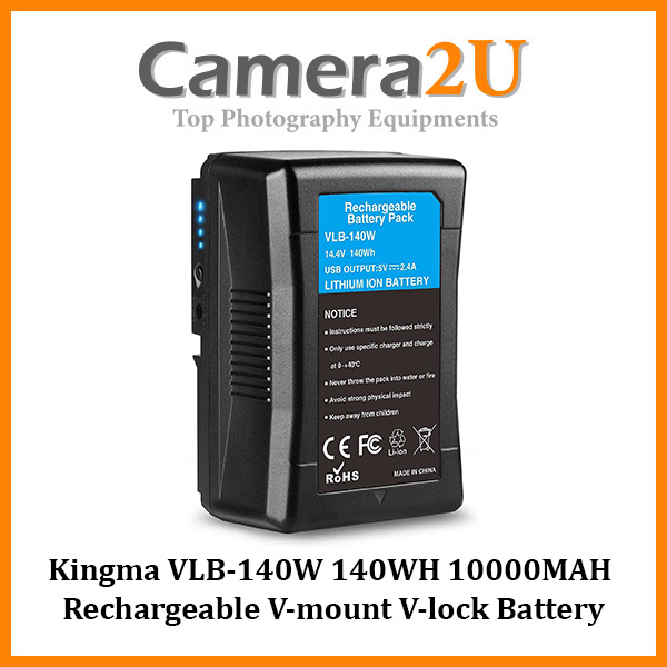 Kingma VLB-140W 140WH 10000MAH Rechargeable V-mount V-lock V Mount ...