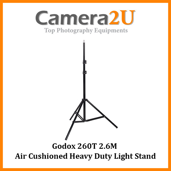 Godox 260T 2.6M Air Cushioned Heavy Duty Light Stand | Camera2u Malaysia Top Camera Equipments Store