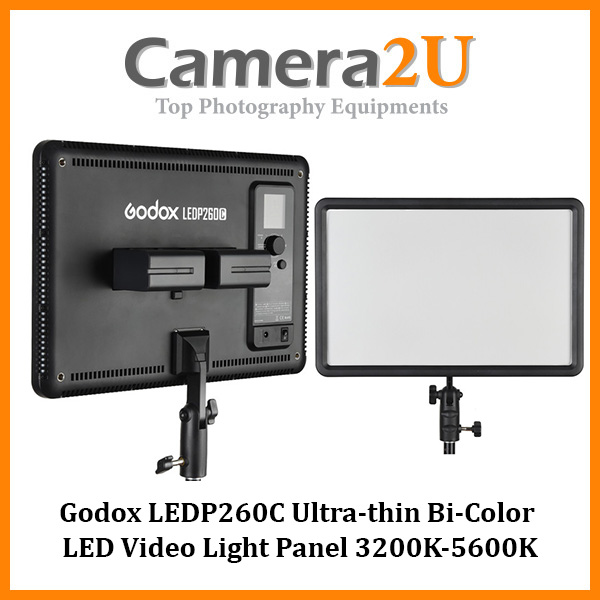 Godox LEDP260C Ultra-thin Dimmable Bi-Color LED Video Light Panel Lamp ...