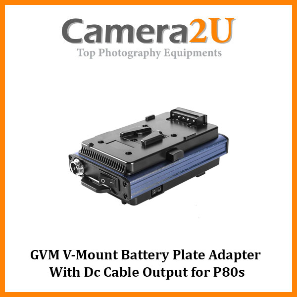 GVM V-Mount Battery Plate Adapter With Dc Cable Output for P80s ...