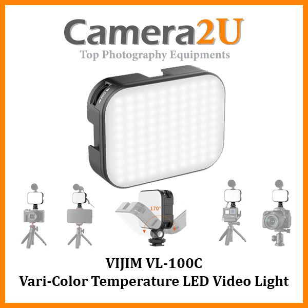 Ulanzi VIJIM VL-100C Vari-Color Temperature LED Video Light | Camera2u ...