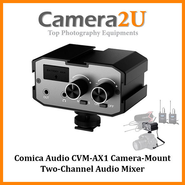 Comica Audio CVM-AX1 Camera-Mount Two-Channel Audio Mixer for DSLR ...