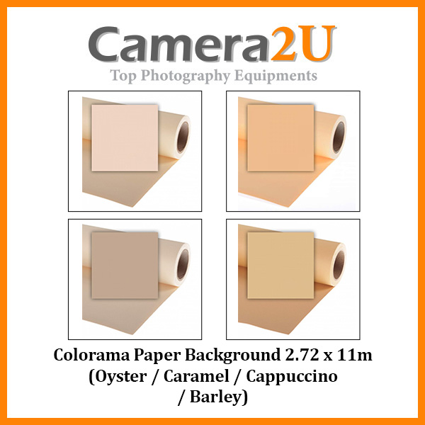 Colorama Paper Background 2.72 x 11m (Oyster / Caramel / Cappuccino ...