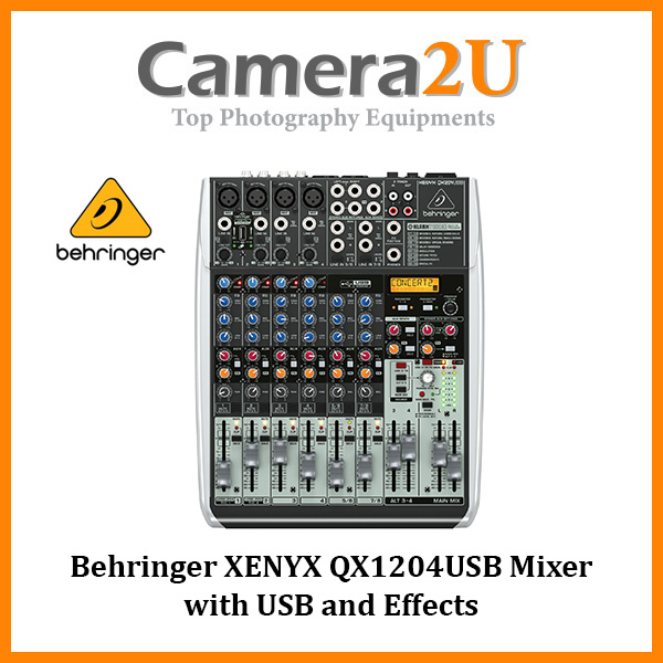 Behringer XENYX QX1204USB Mixer with USB and Effects (XENYXQX1204USB ...