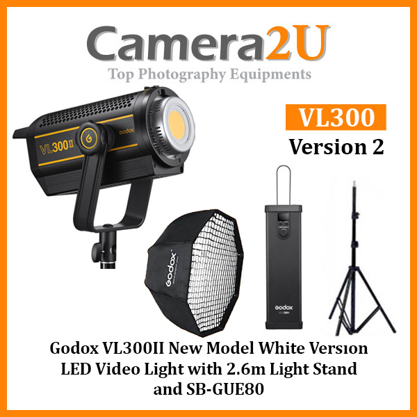 Godox VL300II VL300 Version 2 New Model White Version LED Video Light ...