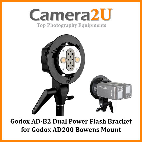 Godox AD-B2 Dual Power Flash Bracket for Godox AD200 Bowens Mount ...