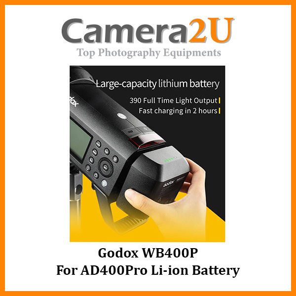 Godox WB400P For AD400Pro Li-ion Battery WB400P External Flash Light ...