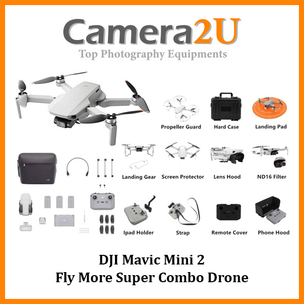 DJI Mavic Mini 2 Fly More Super Combo Drone | Camera2u Malaysia Top ...