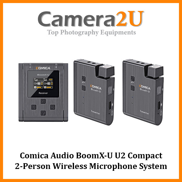 Comica Audio BoomX-U U2 Compact 2-Person Wireless Microphone System for ...