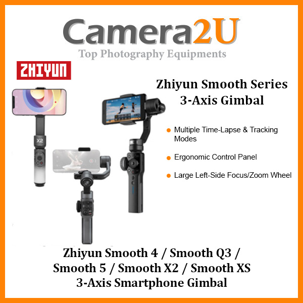 Zhiyun Smooth 4 / Smooth Q3 / Smooth 5 / Smooth X2 / Smooth XS 3-Axis ...