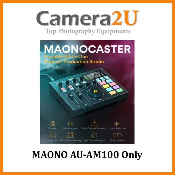 MAONO AU-AM100 AM100 Professional Audio Interface Sound Card Mixer ...