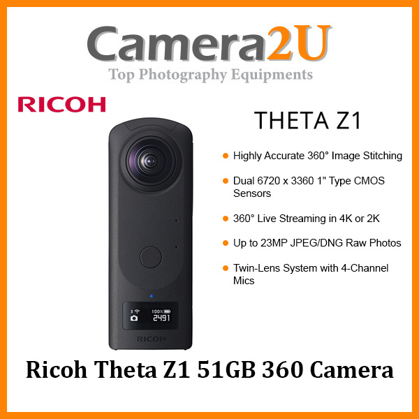 Ricoh THETA Z1 51GB 360 Camera | Camera2u Malaysia Top Camera ...