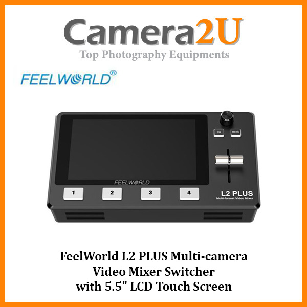 FeelWorld L2 PLUS Multi-camera Video Mixer Switcher with 5.5" LCD Touch ...