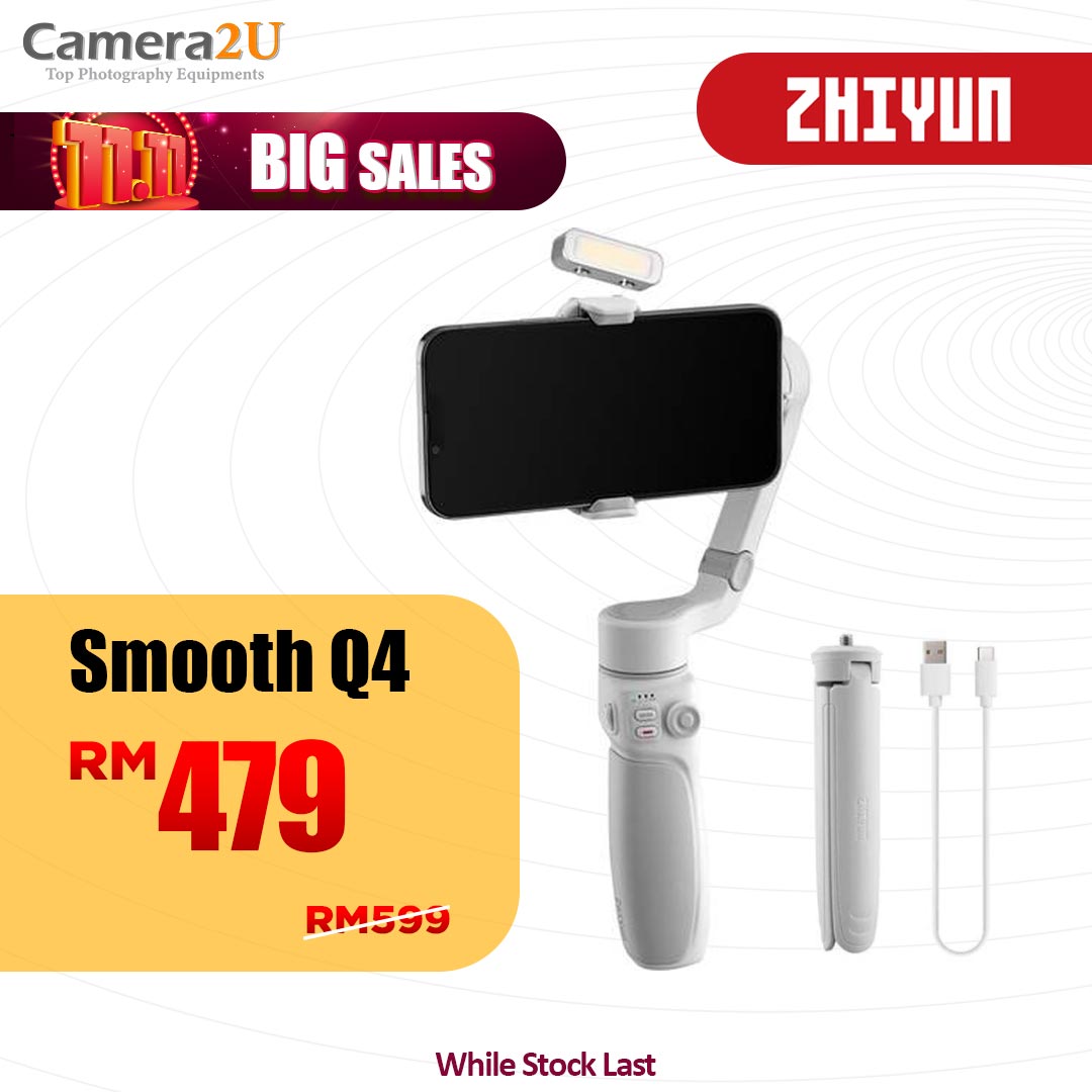 Zhiyun-Tech Smooth Q4 Smartphone Gimbal Stabilizer | Camera2u Malaysia ...