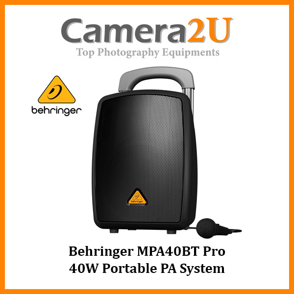Behringer MPA40BT Pro 40W Portable PA System | Camera2u Malaysia Top ...
