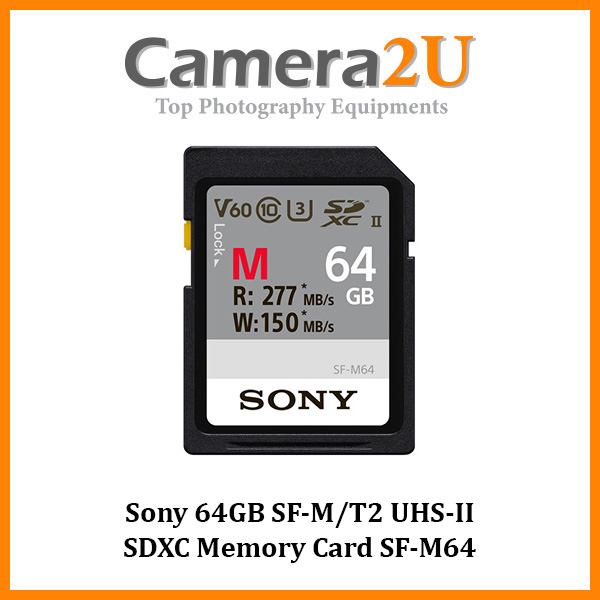 Sony 64GB SF-M/T2 UHS-II SDXC Memory Card SF-M64 | Camera2u Malaysia ...