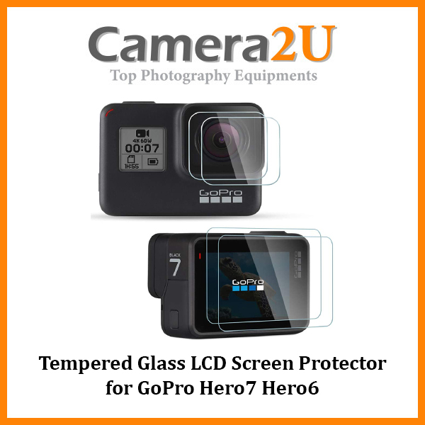 Tempered Glass LCD Screen Protector for GoPro Hero7 Hero6 | Camera2u ...