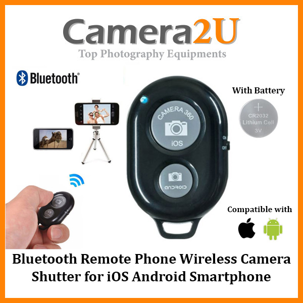Bluetooth Remote Phone Wireless Camera Shutter for iOS Android ...
