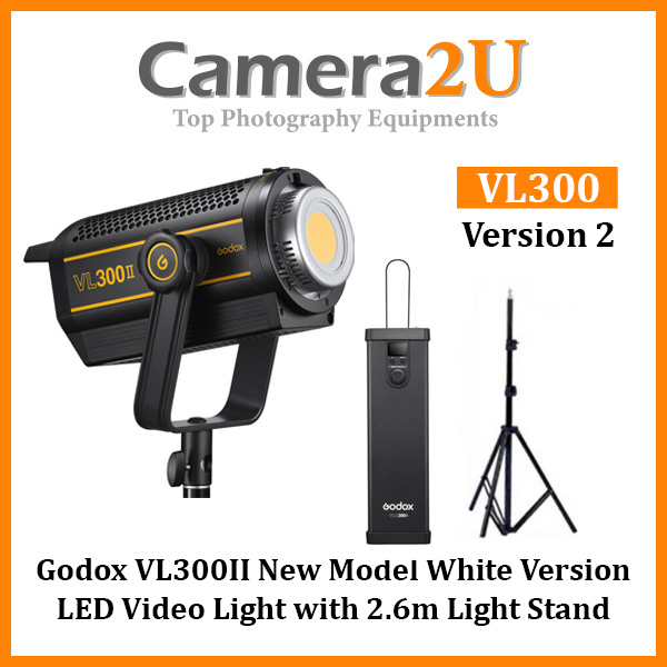 Godox VL300II VL300 Version 2 New Model White Version LED Video Light ...