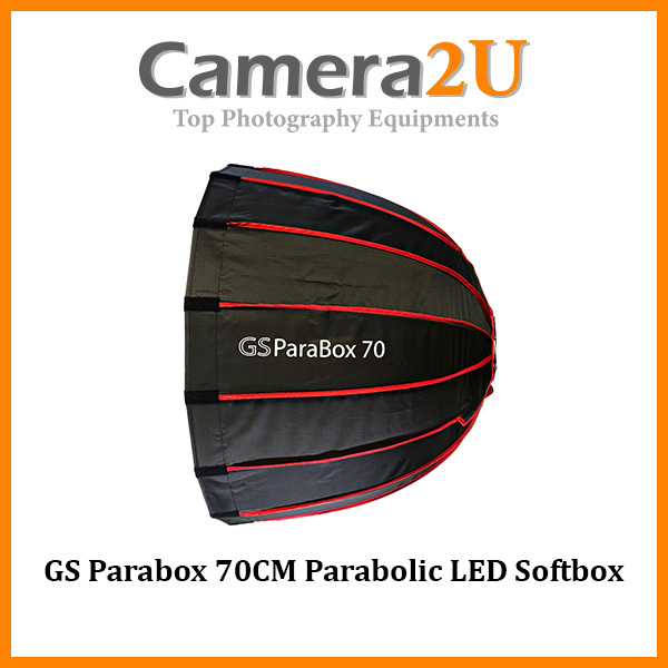 GS Parabox 70CM Parabolic LED Softbox Professional Quick Set-Up Deep ...