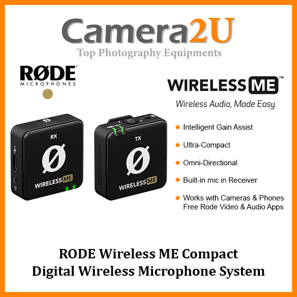 RODE Wireless ME Compact Digital Wireless Microphone System (2.4 GHz) | Camera2u Malaysia Top ...