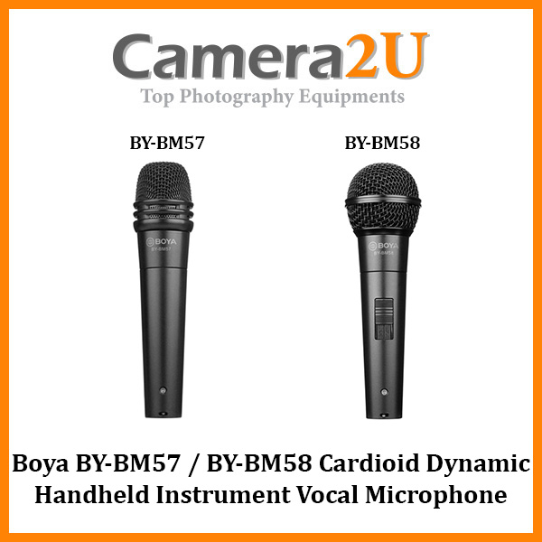 Boya BY-BM57 / BY-BM58 Cardioid Dynamic Handheld Instrument Vocal ...