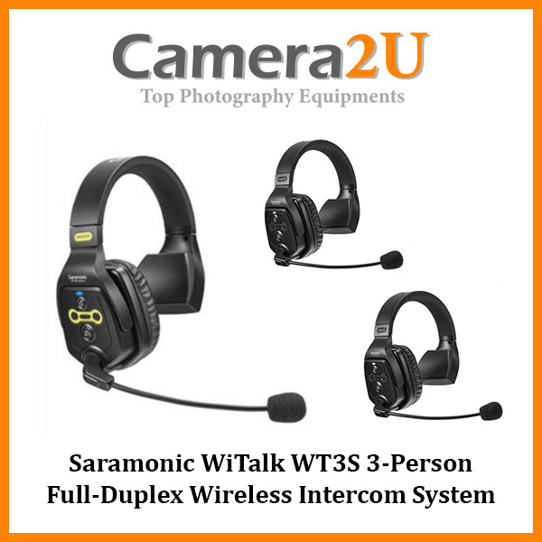 Saramonic WiTalk WT3S 3-Person Full-Duplex Wireless Intercom System ...