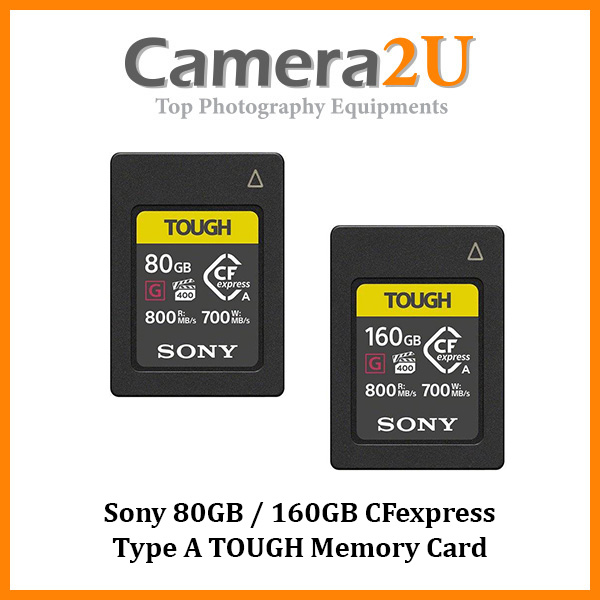 Sony 80GB / 160GB CFexpress Type A TOUGH Memory Card | Camera2u ...