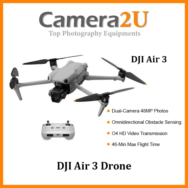 DJI Air 3 Drone (Official DJI Malaysia Warranty) | Camera2u Malaysia ...