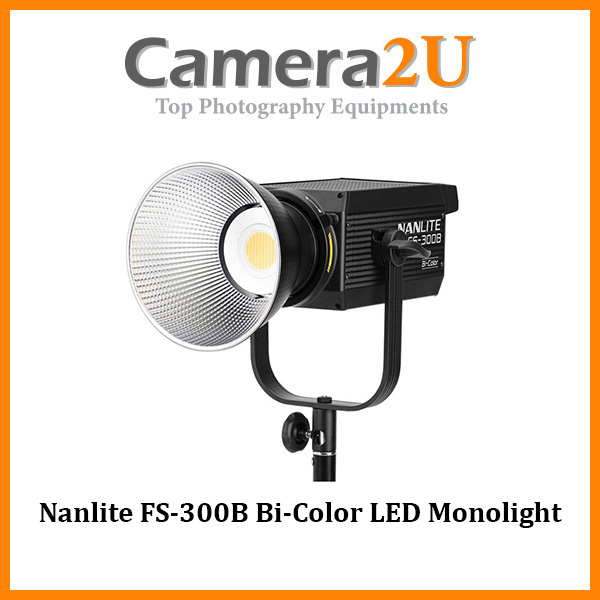 Nanlite FS-300B Bi-Color LED Monolight | Camera2u Malaysia Top Camera Equipments Store