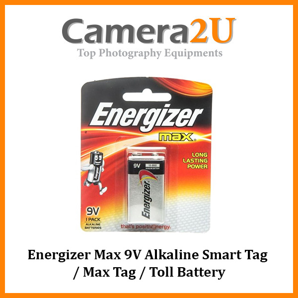Energizer Max 9V Alkaline Smart Tag / Max Tag / Toll Battery | Camera2u ...