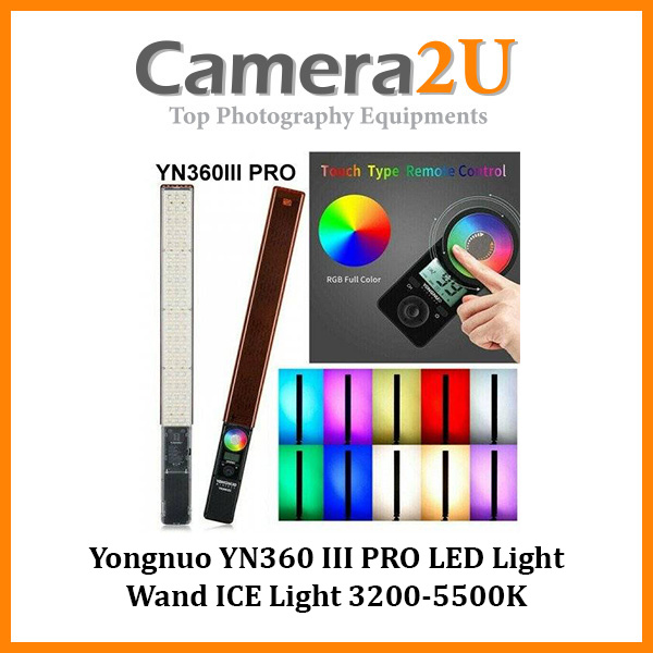 Yongnuo YN360 III PRO LED Light Wand ICE Light 3200-5500K | Camera2u ...