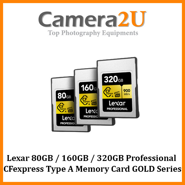 Lexar 80GB / 160GB / 320GB Professional CFexpress Memory Card Type A ...