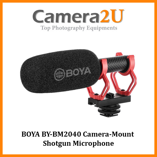 BOYA BY-BM2040 Camera-Mount Shotgun Microphone | Camera2u Malaysia Top ...