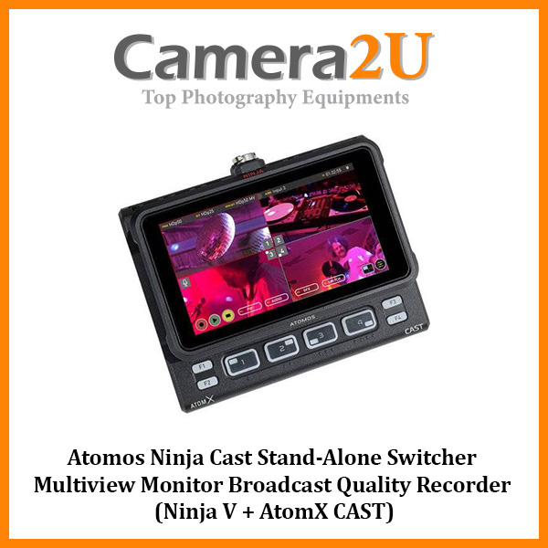 Atomos Ninja Cast Stand-Alone Switcher Multiview Monitor And Broadcast ...
