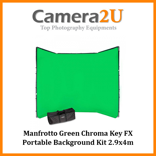 Manfrotto Green Chroma Key FX Portable Background Kit 2.9x4m | Camera2u ...