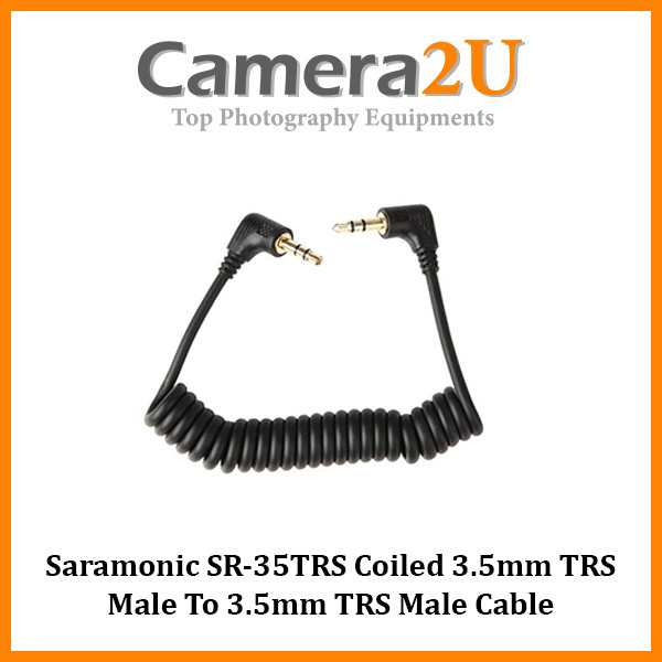 Saramonic SR-35TRS Coiled 3.5mm TRS Male To 3.5mm TRS Male Cable For ...