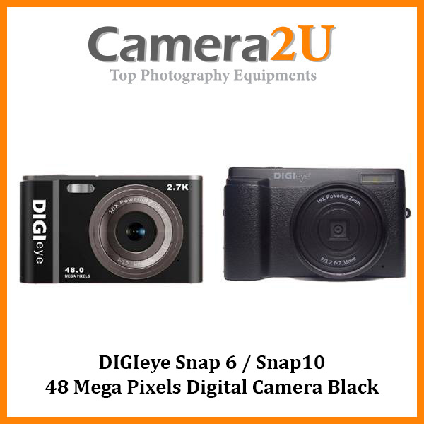DIGIeye Snap 6 / Snap 10 48 Mega Pixels Digital Camera Black +32GB ...