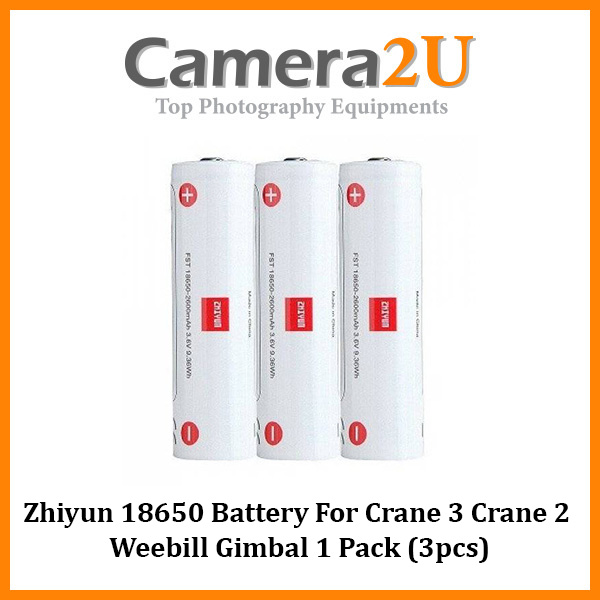 Zhiyun 18650 Battery For Crane 3 Crane 2 Weebill Gimbal 1 Pack (3pcs ...