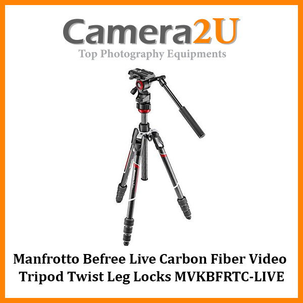 Manfrotto Befree Live Carbon Fiber Video Tripod With Twist Leg Locks ...