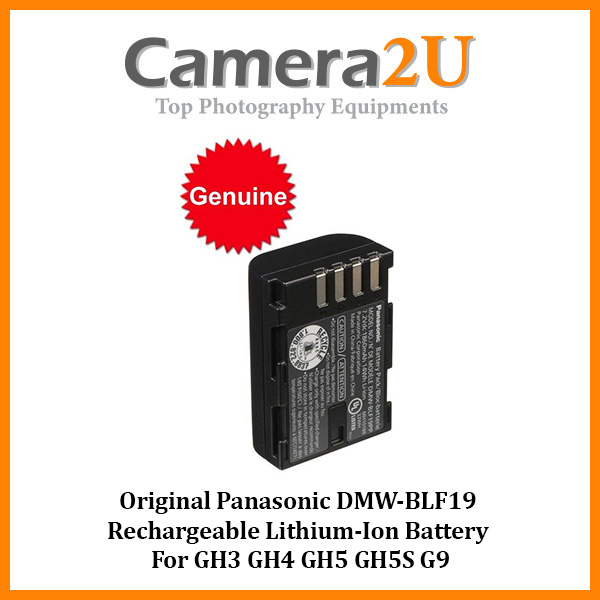 Original Panasonic DMW-BLF19 Rechargeable Lithium-Ion Battery For GH3 ...