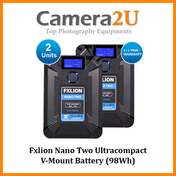 Fxlion Nano Two Ultracompact V-Mount Battery (98Wh) | Camera2u Malaysia ...