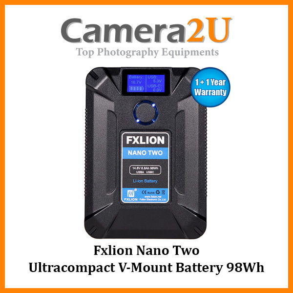 Fxlion Nano Two Ultracompact V-Mount Battery 98Wh (1+1 Year Warranty ...
