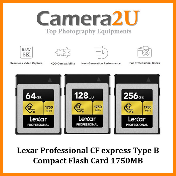 Lexar Professional CF express Type B Compact Flash Card 1750MB Lexar CF ...